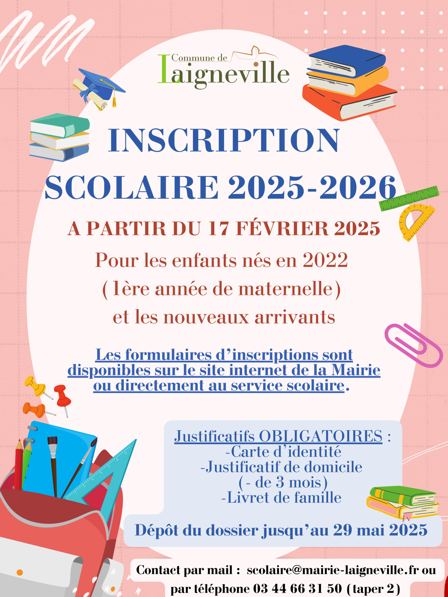 Inscriptions scolaires | Mairie de Laigneville